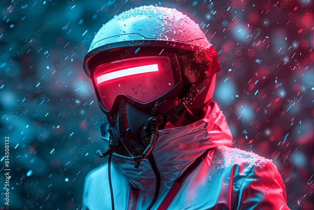 Detailed Futuristic Bounty Hunter Portrait in Sci-Fi Ambience ...