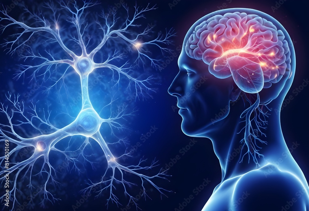 Anatomical illustration of human brain interconnections and neuronal ...