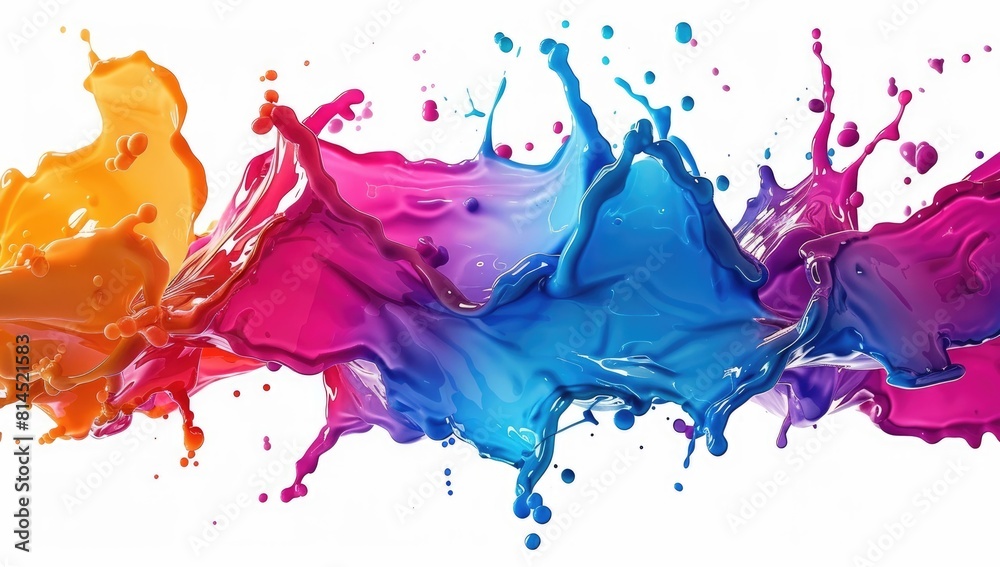 seamless watercolor splash color splash background Stock Illustration ...