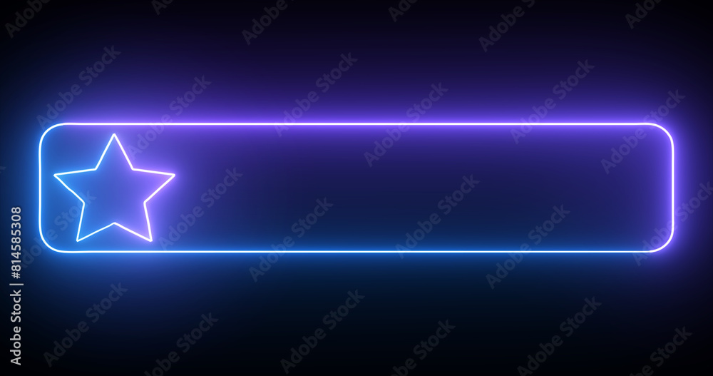 Cool animated fancy lower third with neon moving colors. Cool-designed ...