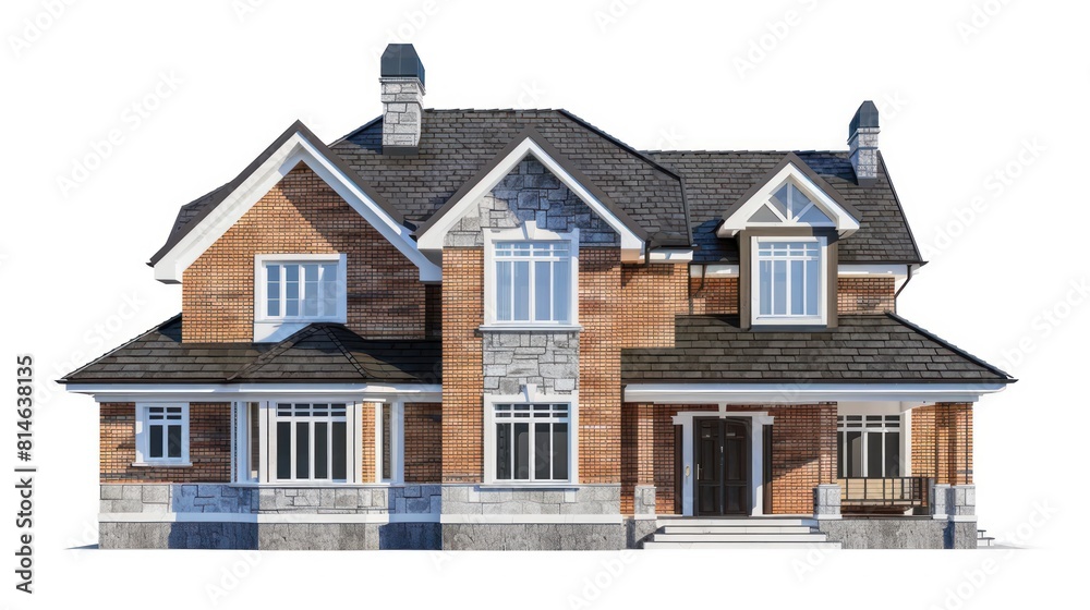 image of a two story house with modern architecture style and roof with ...