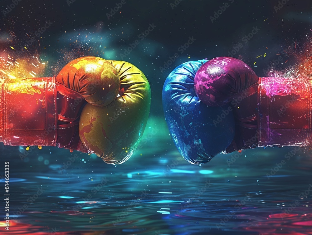 Imagine a world where boxing matches are fought not with fists, but ...