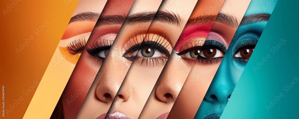 Shades A closeup on an array of eyeshadow shades, from pastels to deep ...