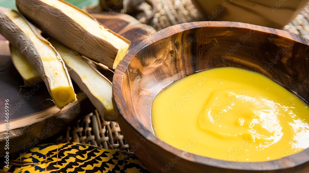 Tucupi, a yellow sauce made from fermented cassava root commonly used ...