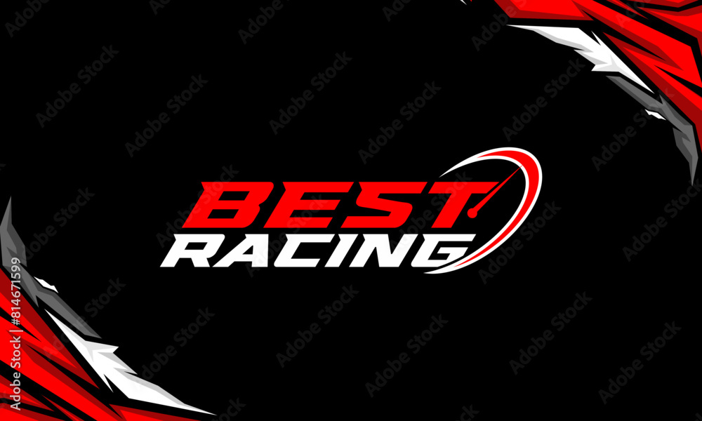 logo racing vector racing numbers for drag motorbikes and cars Stock ...
