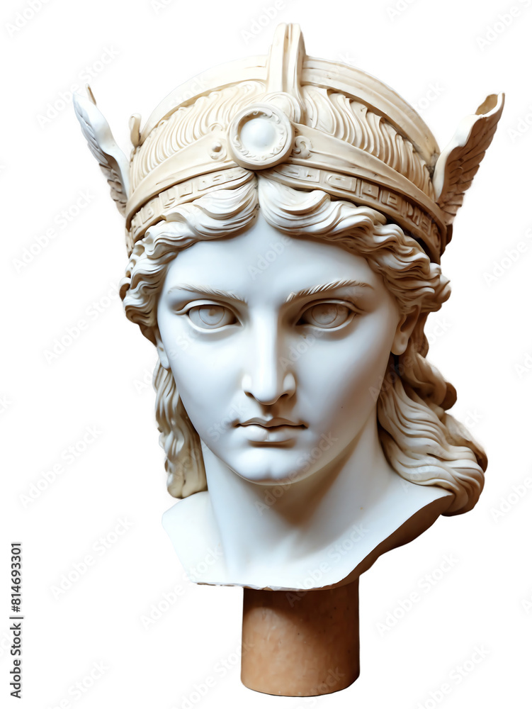 greek goddess athena head statue isolated transparent background png ...