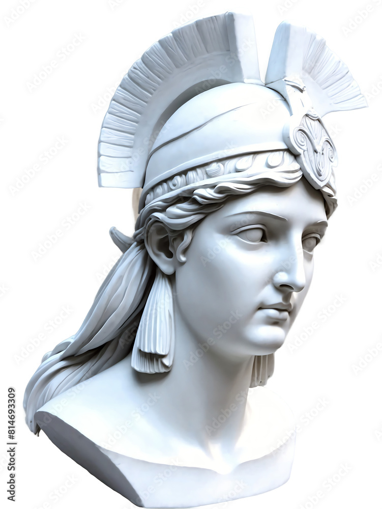 greek goddess athena head statue isolated transparent background png ...