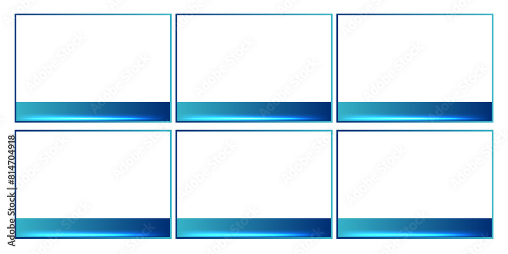 Professional Broadcast Split Screen six Presenters on a Transparent ...