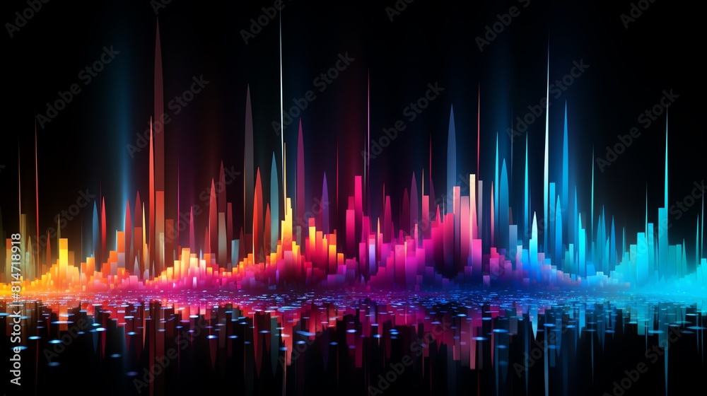 Soundwave Spectrum A vibrant background depicting a soundwave ...