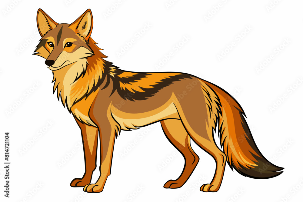 coyote cartoon vector illustration Stock Vector | Adobe Stock