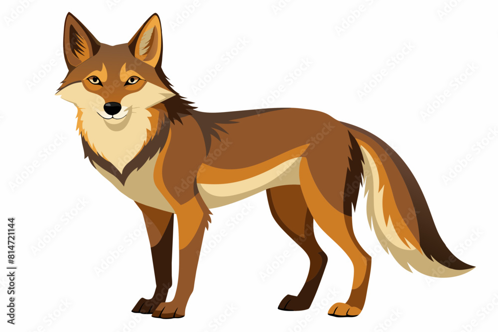 coyote cartoon vector illustration Stock Vector | Adobe Stock
