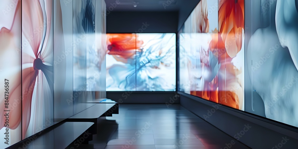 Room with interactive sensory wall panels for engaging and immersive ...