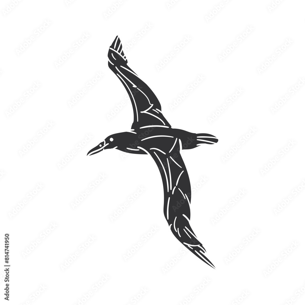 Albatros Icon Silhouette Illustration. Bird Vector Graphic Pictogram ...