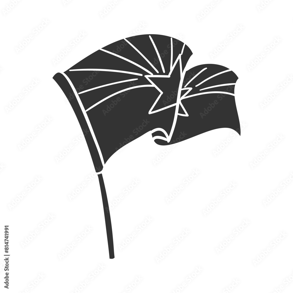 Arizona Flag Icon Silhouette Illustration. State Vector Graphic ...