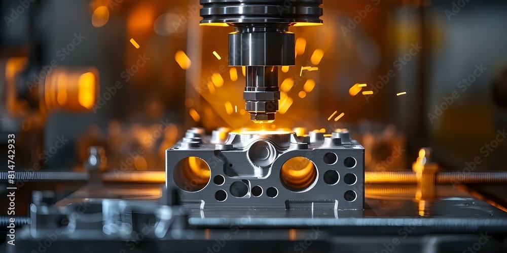 D Printed Cylinder Engine Block in Industrial Metalworking Setting: A ...