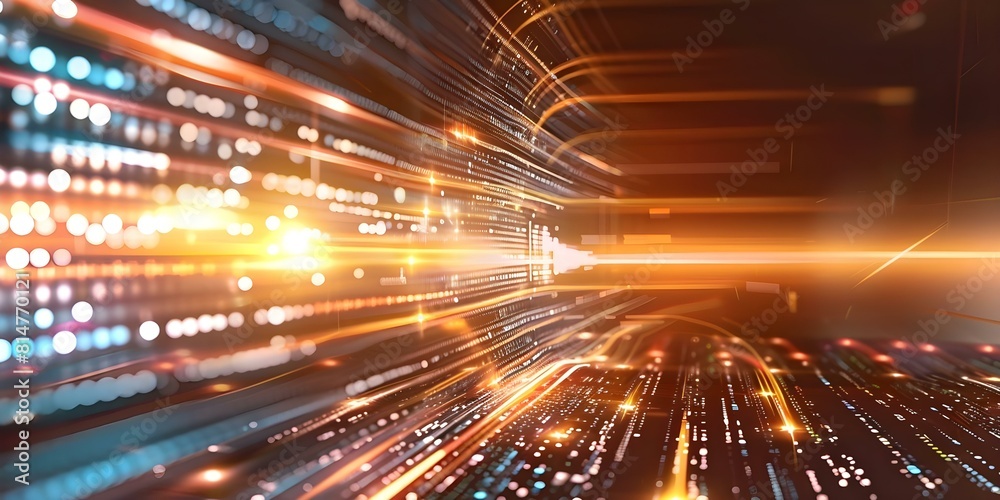 Creating Software with Digital Information and Technology. Concept ...