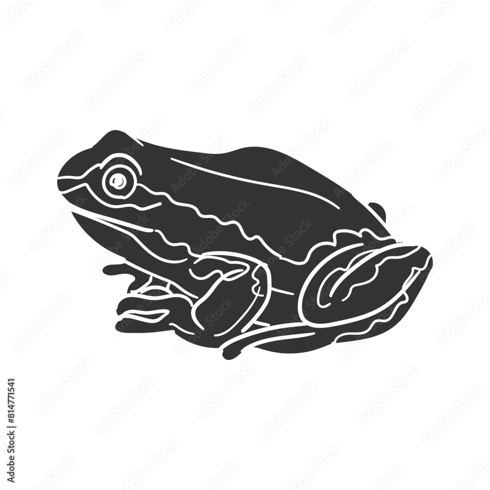 Tree Frog Icon Silhouette Illustration. Animals Vector Graphic ...
