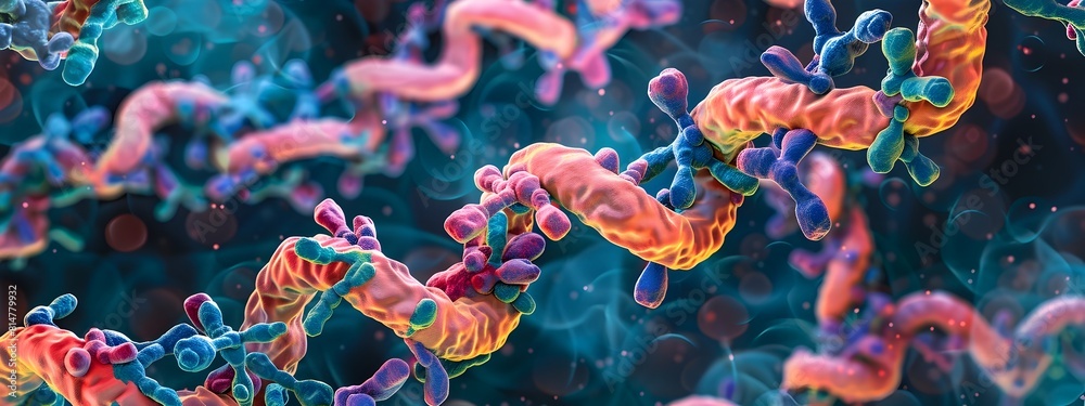 Vibrant Microscopic Bacterial Flagella Structure Showcasing Molecular ... Vibrant Microscopic Bacterial Flagella Structure Showcasing Molecular ...