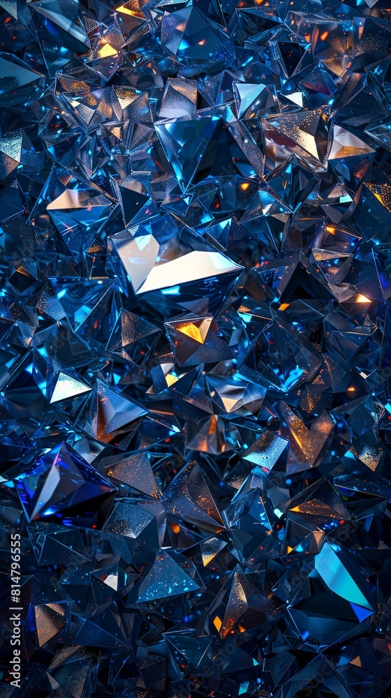 The pattern of diamonds repeats and overlaps, creating a sense of ...