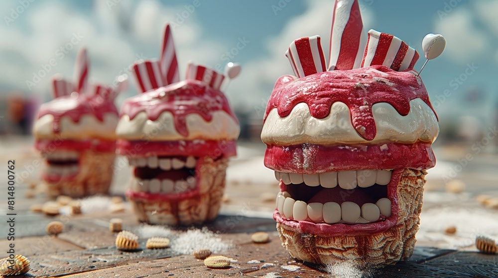 A fairy-tale themed illustration where kids learn about dental care ...