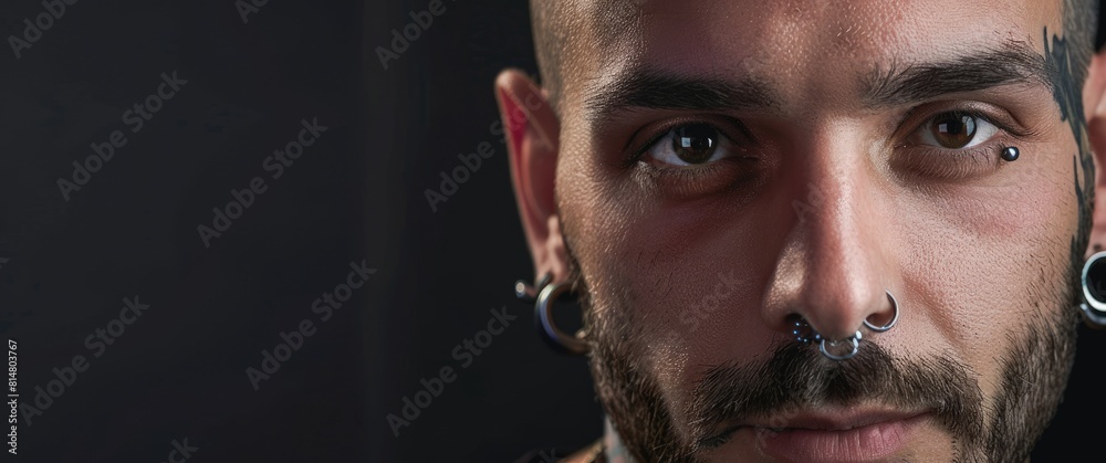 A man with a scar running down his face symbolizing the challenges and ...