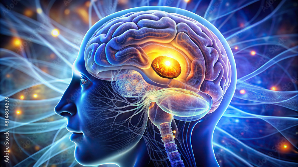 Macro photograph of a pineal gland, emphasizing its role in melatonin ...