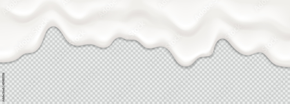 Yogurt, milk or cream surface creamy liquid melt splash flowing ...