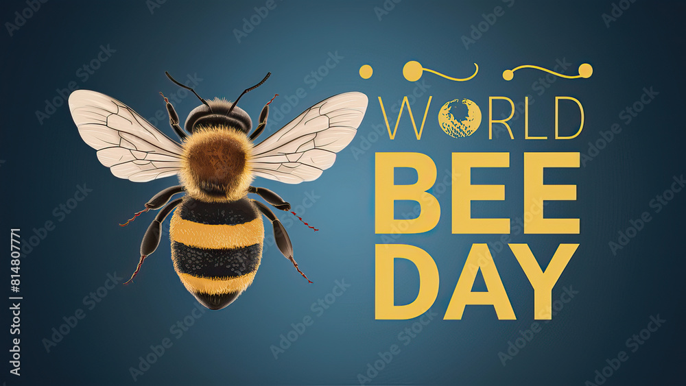 World Bee Day, bee day, World Bee Day poster, Illustration, bee day ...
