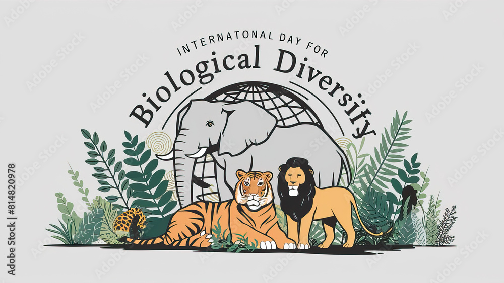 International Day for Biological Diversity, illustration, poster, post ...