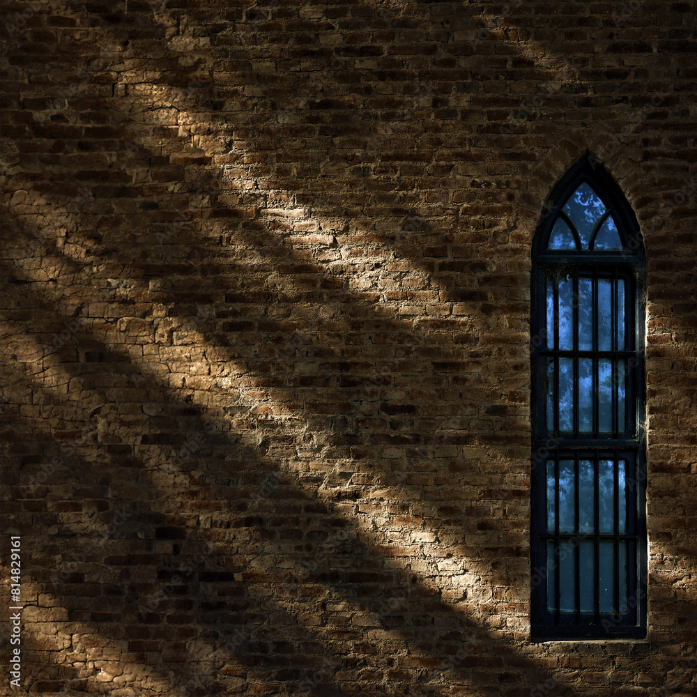 Gothic style church window from the 1800s Stock Photo | Adobe Stock