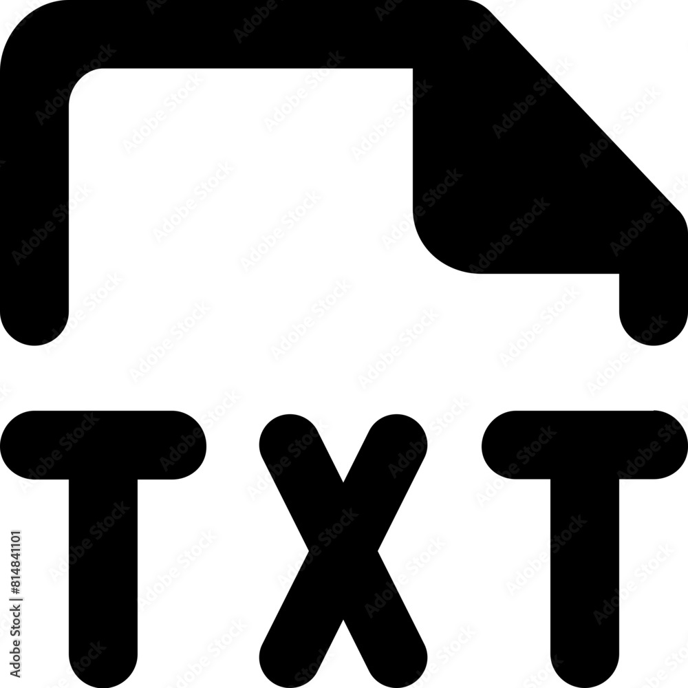 file txt Simple Outline Minimalist Icons for UI and Buttons.svg Stock ...