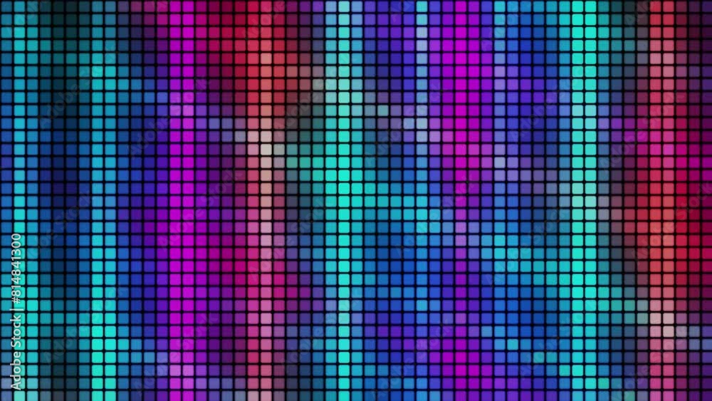 Abstract animated background of multi-colored squares. Abstract ...