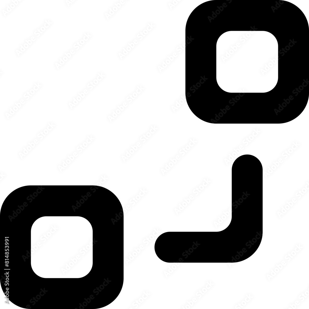 object connection round (4) Simple Outline Minimalist Icons for UI and ...