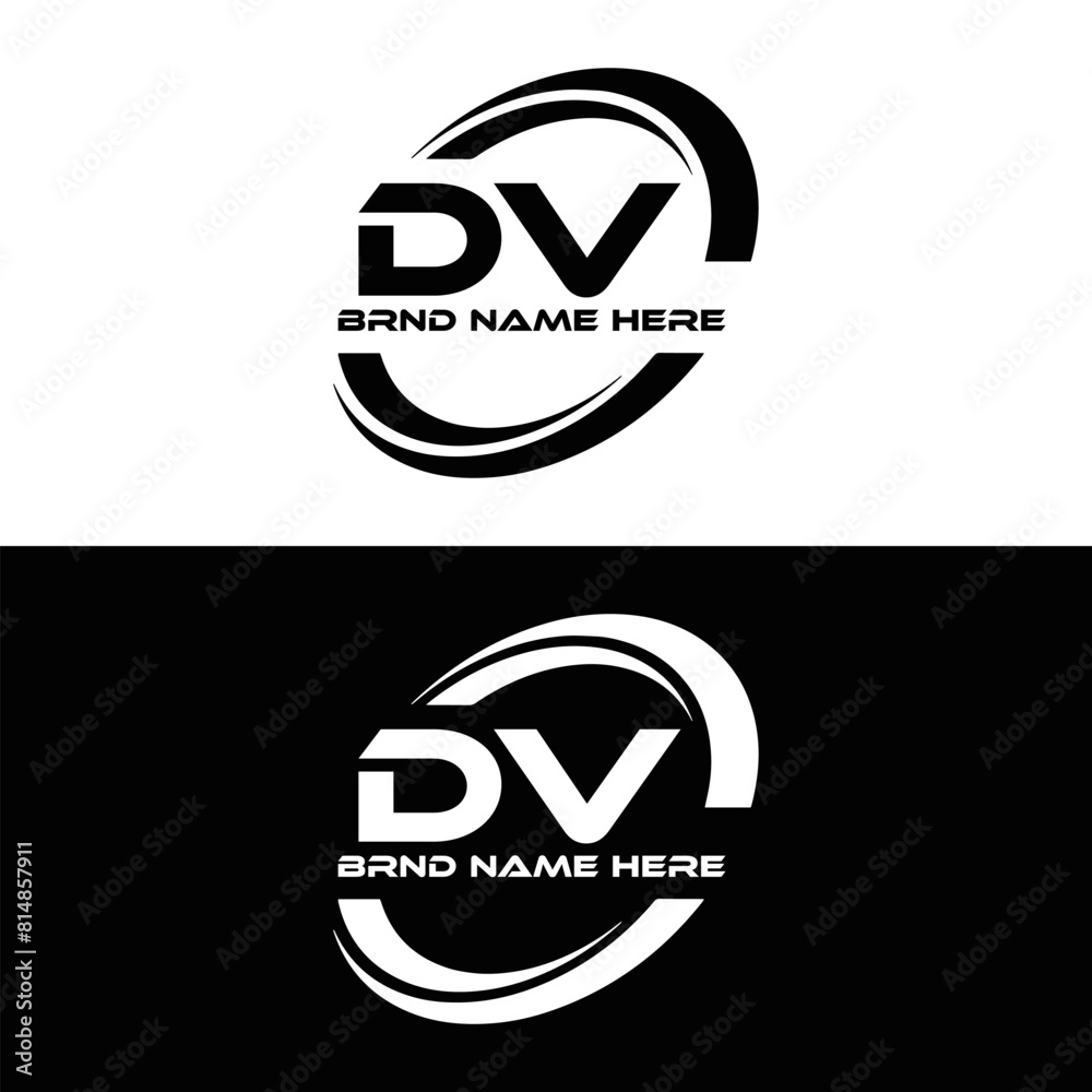 DV logo. D V design. White DV letter. DV, D V letter logo design ...