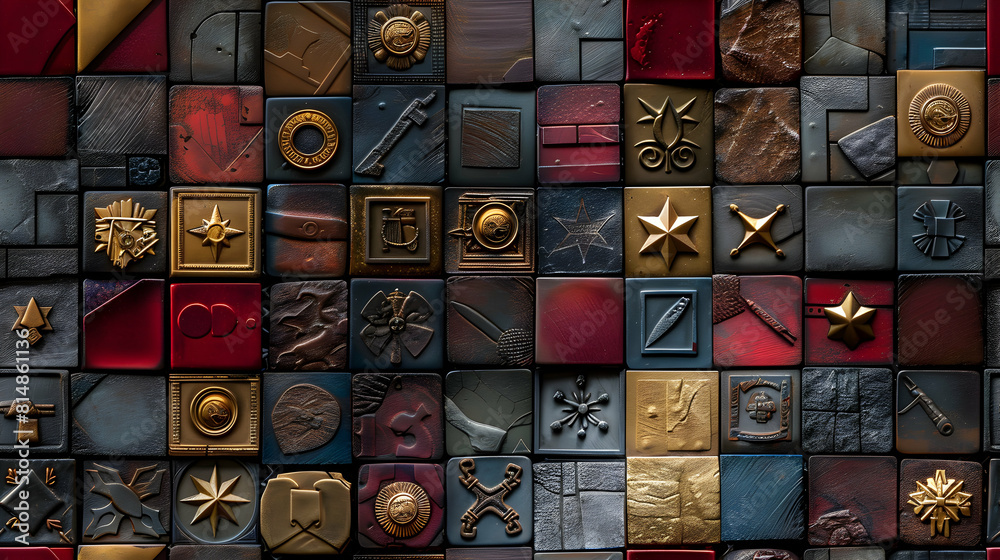 Honoring Military Service: Photo realistic Tiles Inspired by Medals and ...