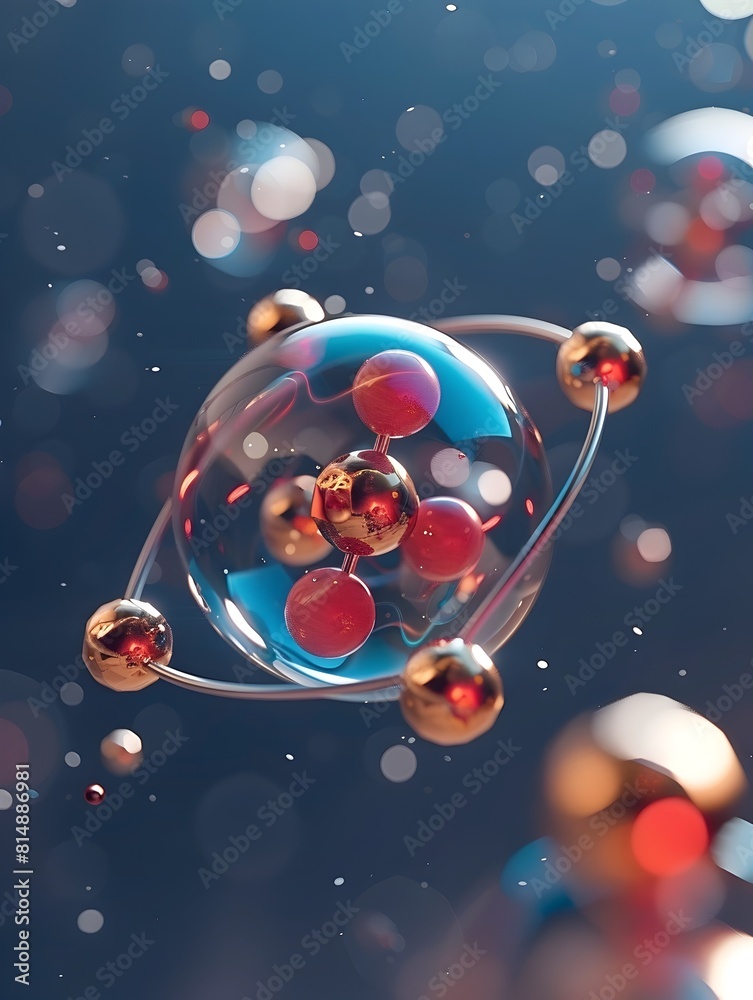 Helium Atom Diagram Illustrating Structure with Electrons and Protons ...