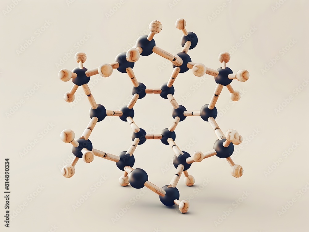 Structural Diagram of a Carbohydrate Molecule with Ring and Glycosidic ...