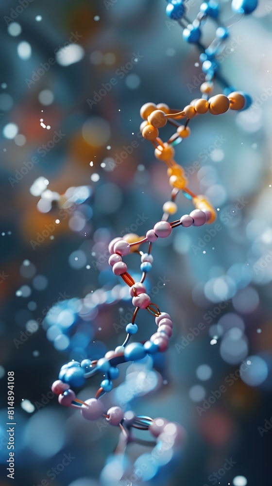 Detailed Molecular Structures of DNA and RNA Highlighting Distinct ...