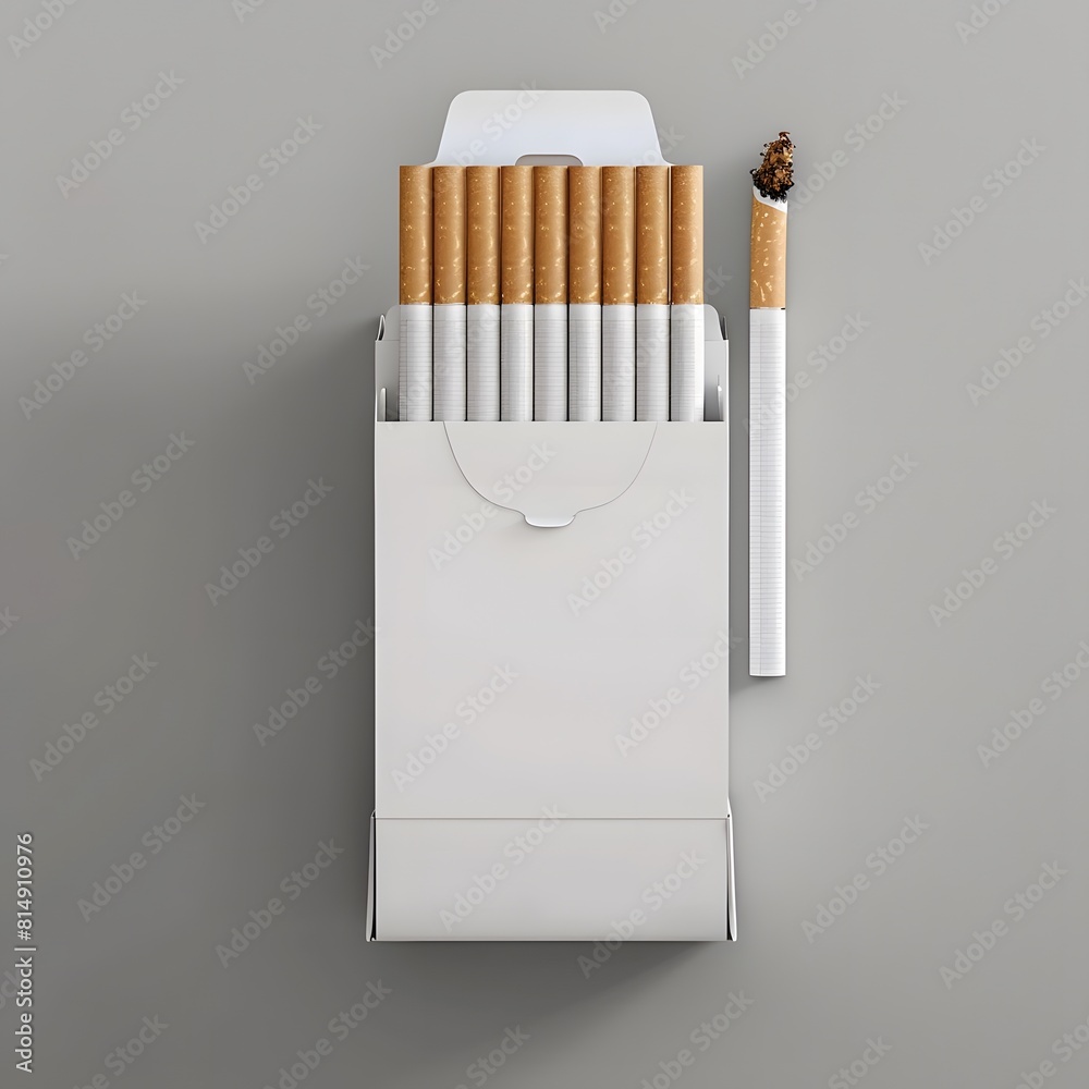 blank white cigarette pack mockup Stock Photo | Adobe Stock