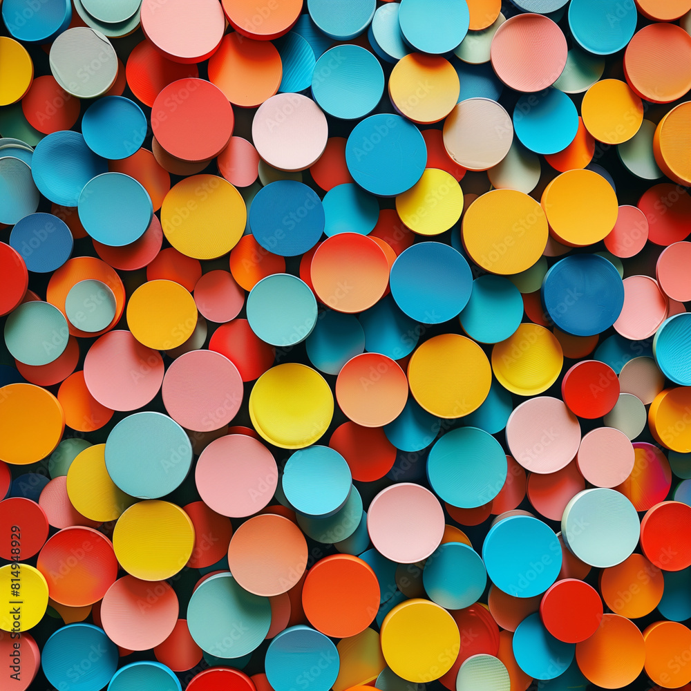 Fondo con detalle y textura de multitud de circulos con diferentes ...