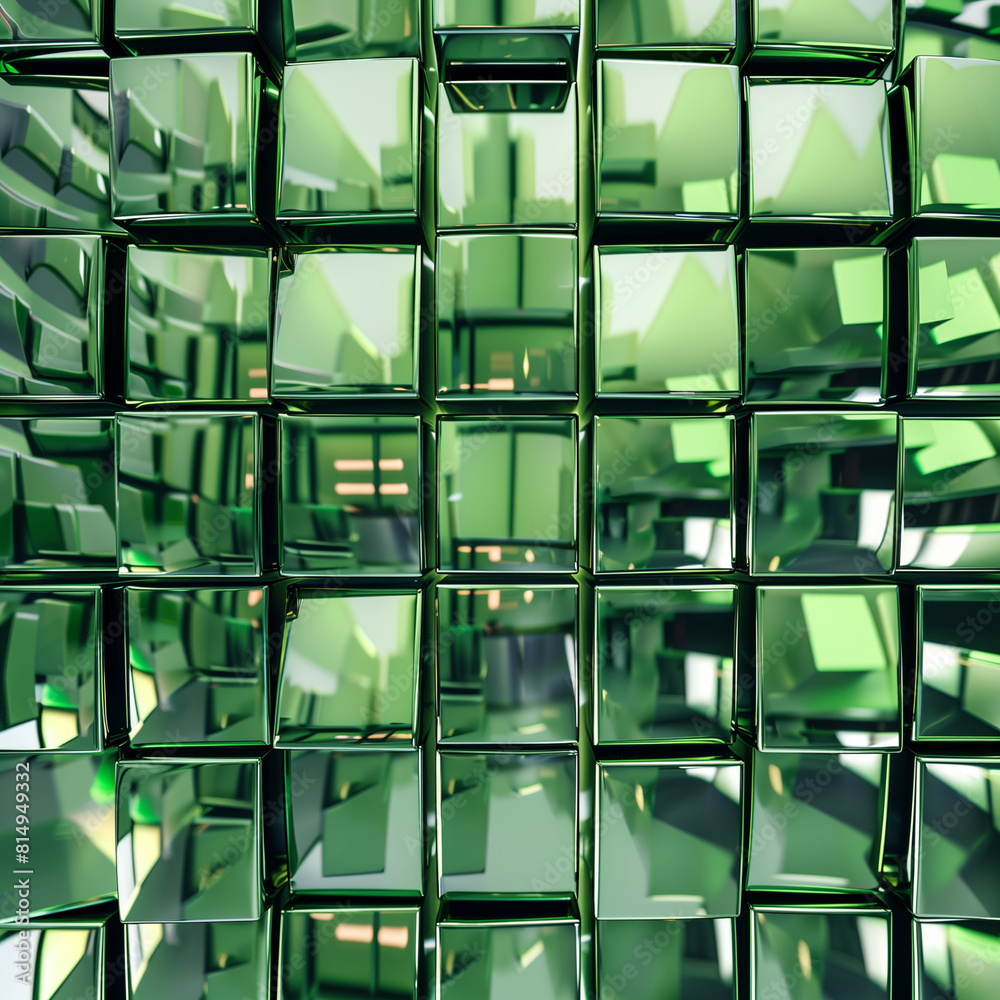 Fondo con detalle y textura de multitud de cubos metalicos de tonos ...