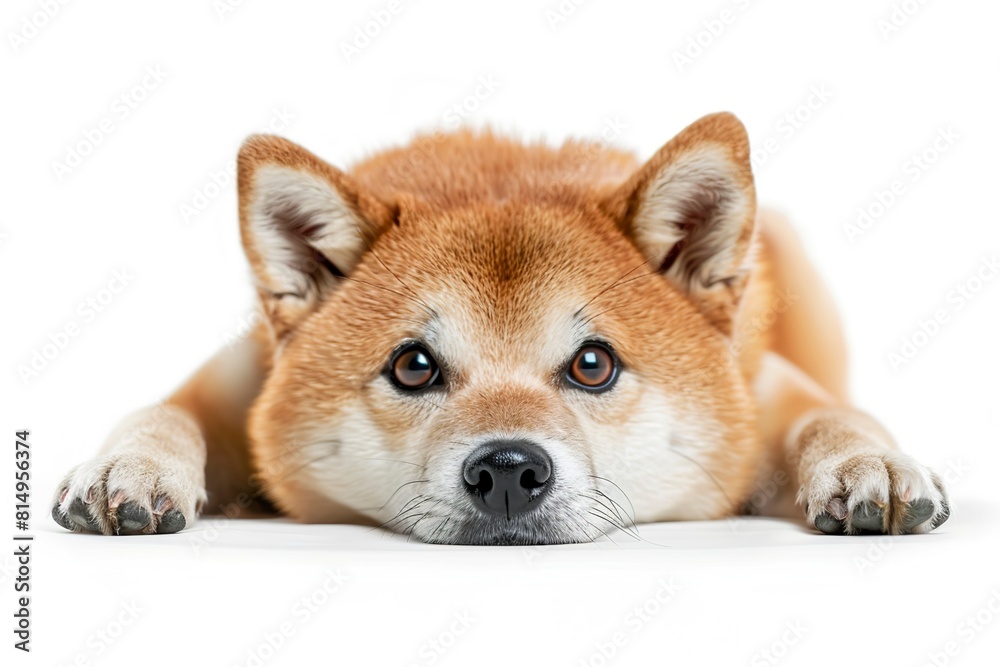 PNG Shiba dog peeking mammal animal Stock Photo | Adobe Stock