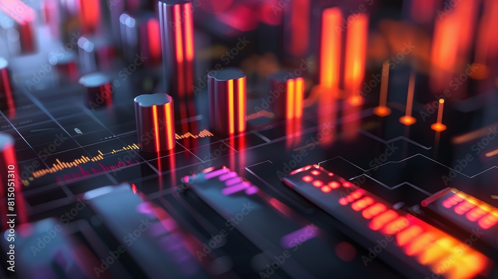 3D infographic background, representing a business concept. 3D ...