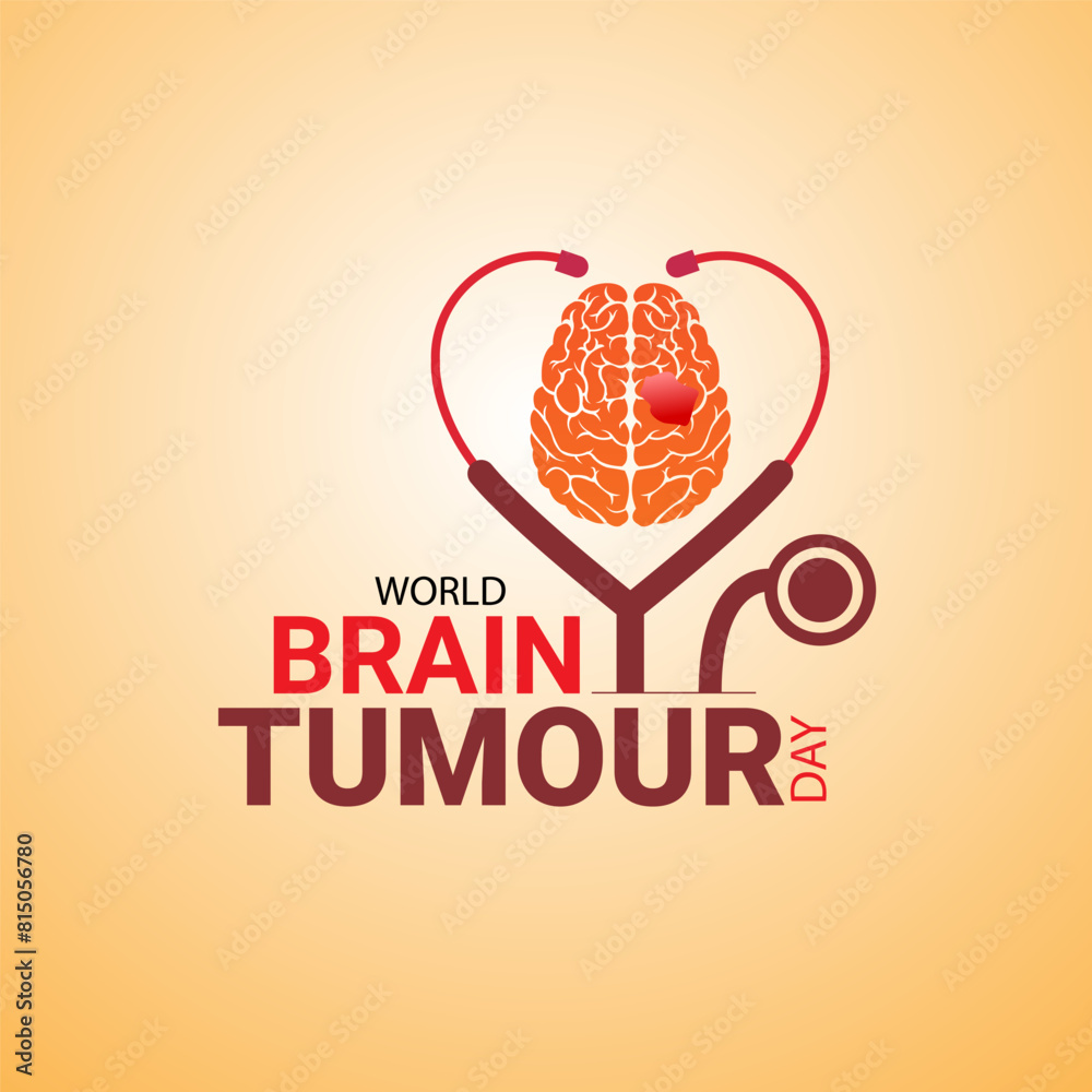 World Brain Tumor Day Creative Unique Vector Illustration, World Brain ...