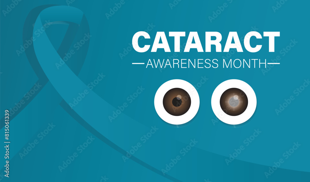 Cataract awareness month concept design to Prevent Blindness, Eye ...