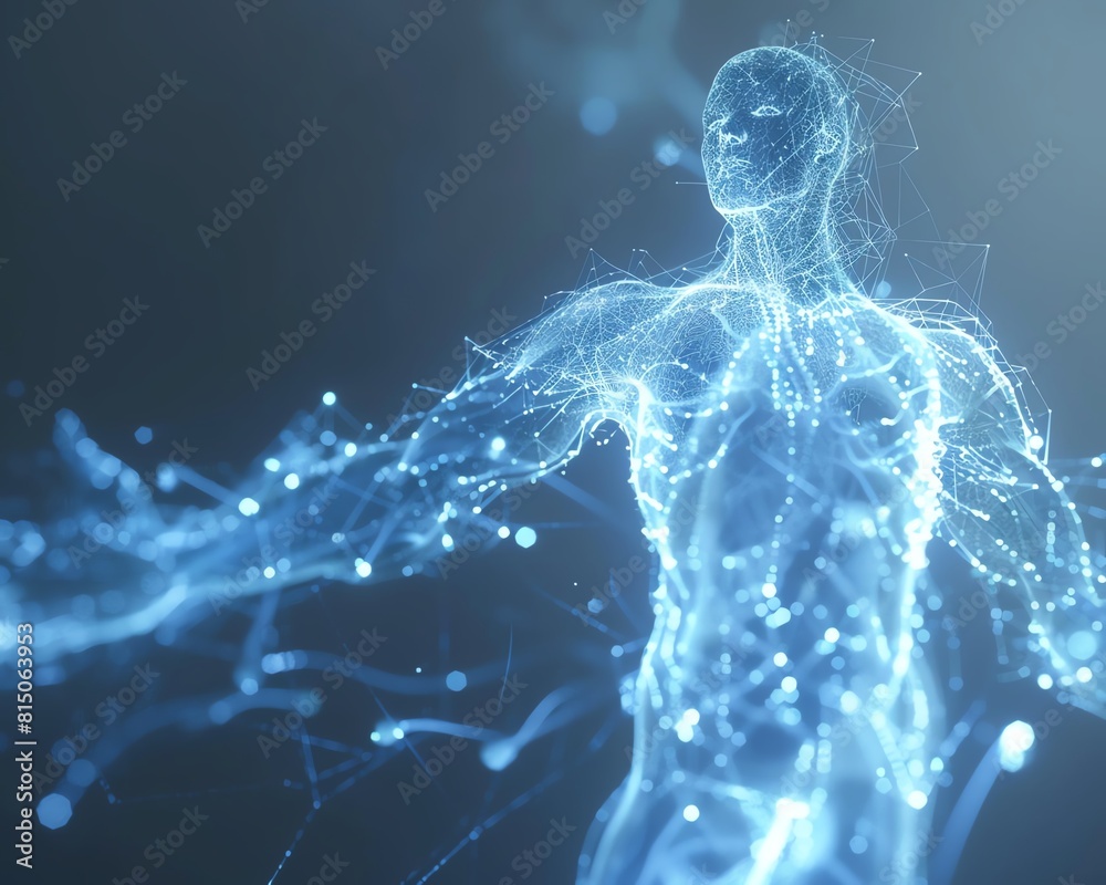 Generate a highly detailed and anatomically accurate 3D model of a male ...