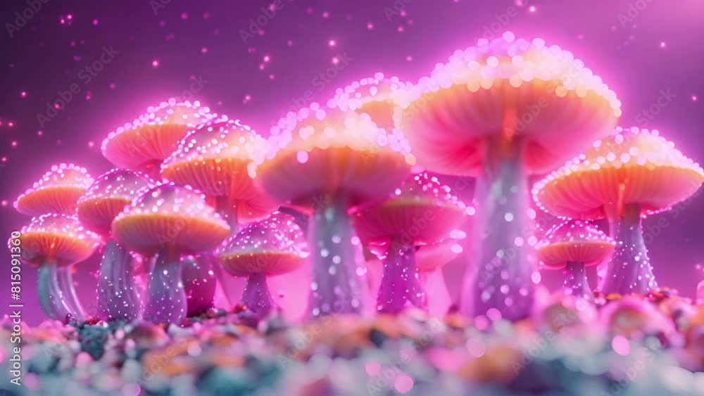 Psilocybin mushrooms, 4k video. Commonly known as magic mushrooms, a ...