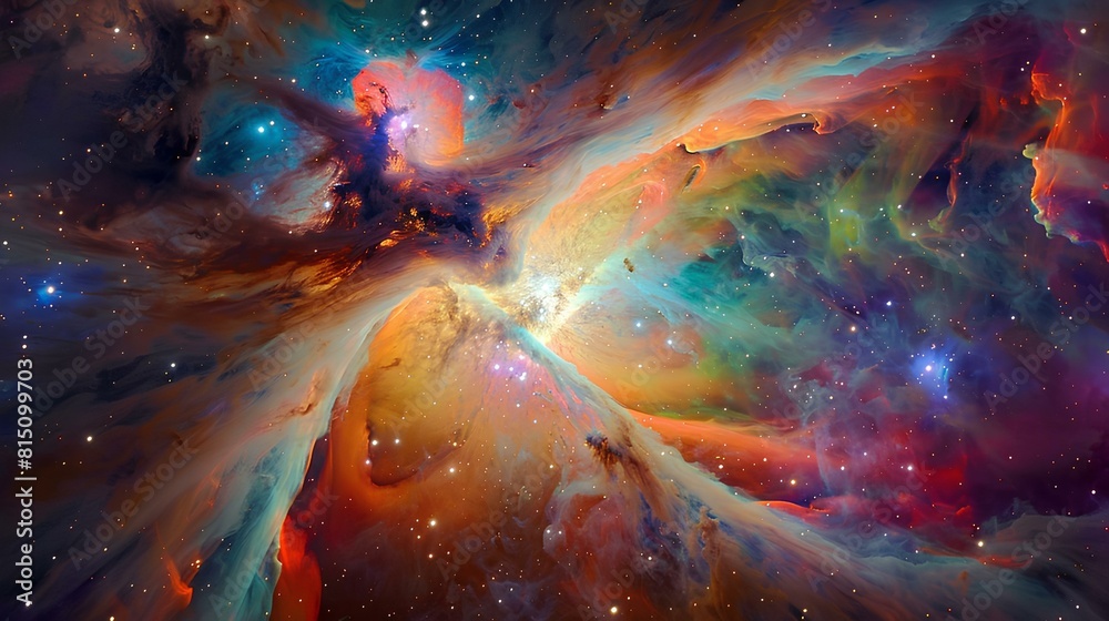 The Orion Nebula is a beautiful and complex star-forming region located ...