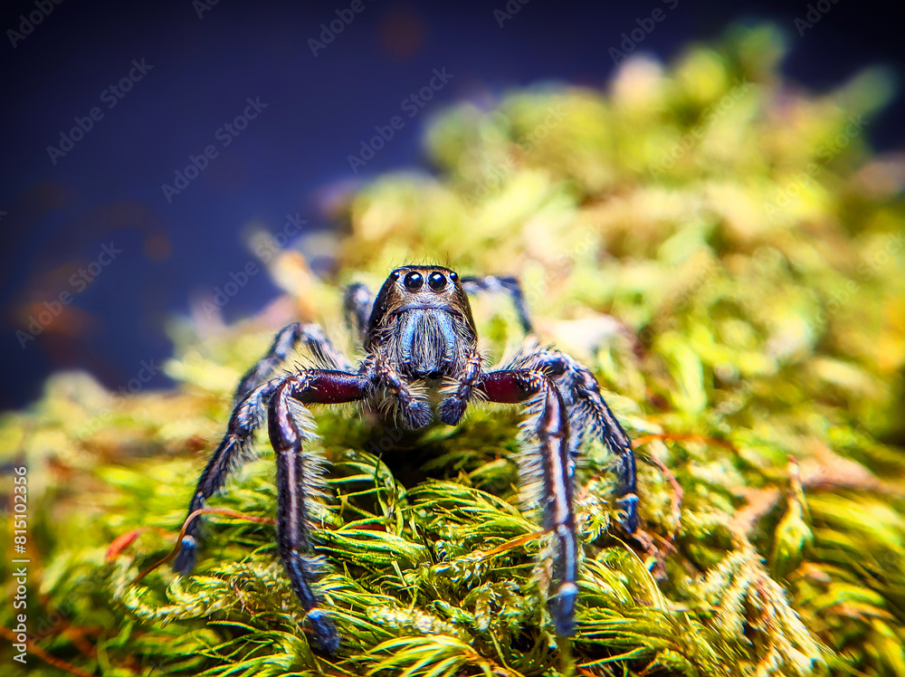 Hyllus diardi male spiders, jump spider. Hyllus diardi jumping spider ...