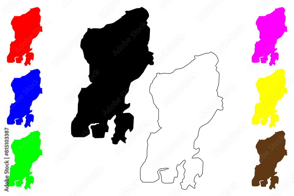 Muna Island (Subdivisions of Indonesia, Provinces of Indonesia) map ...